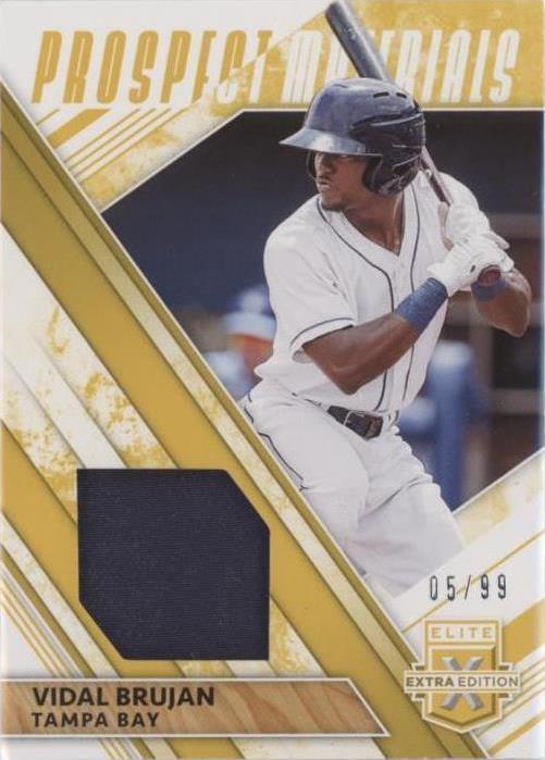 2019 Panini Elite Extra Edition - Prospect Materials Vidal Brujan #PM ...