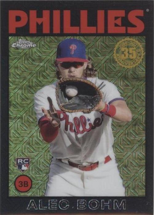 2021 Topps Update Series - Silver Pack 1986 Topps Chrome Baseball Alec Bohm #86C-45 Black /199 ...