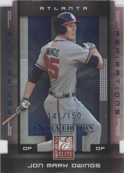 2008 Donruss Elite Extra Edition - Jon Owings #54 Aspirations Die-Cut ...