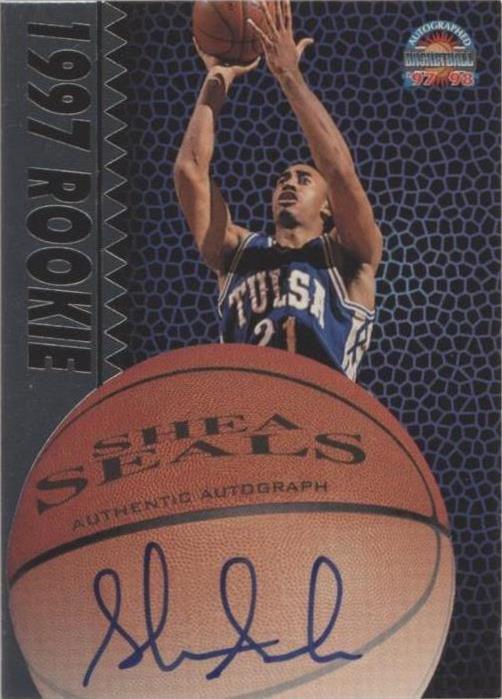 1997 Score Board Autographed Basketball - Signatures Shea Seals Silver ...