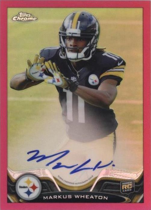 2013 Topps Chrome - Markus Wheaton #94 BCA Pink Refractor Rookie ...