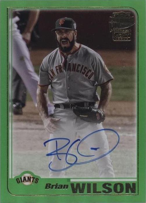 2023 Topps Archives - 2001 Fan Favorite Autographs Green Foil #01FF-BW ...
