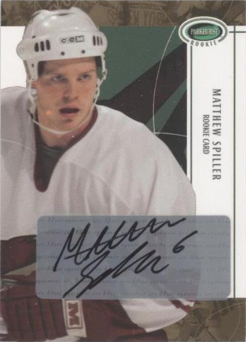 2003-04 In the Game Parkhurst Rookie - #168 Matthew Spiller /120 (AU ...