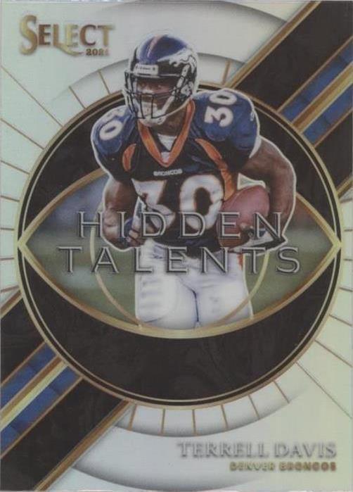 2021 Panini Select - Hidden Talents Terrell Davis #HT-13 Silver Prizm ...