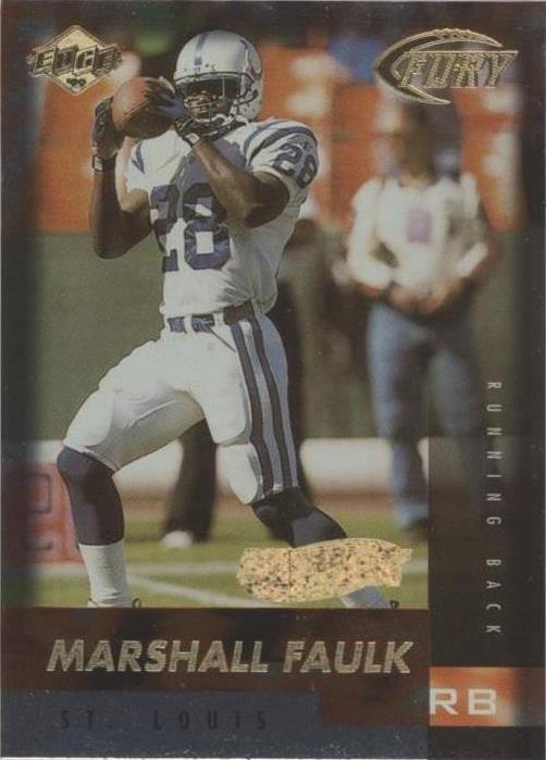 1999 Collector's Edge Fury - Marshall Faulk #45 Gold Ingot for sale ...