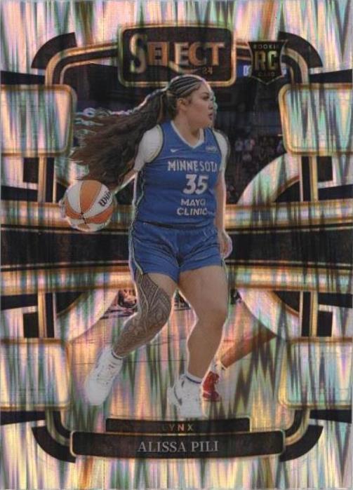 2024 Panini Select WNBA - Concourse Alissa Pili #34 Silver Flash Prizm ...