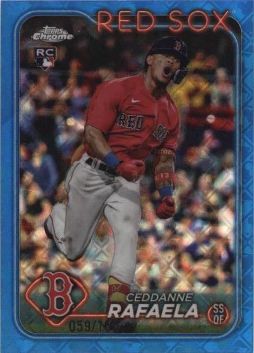 2024 Topps Chrome Logofractor Edition - Ceddanne Rafaela #118 Blue ...