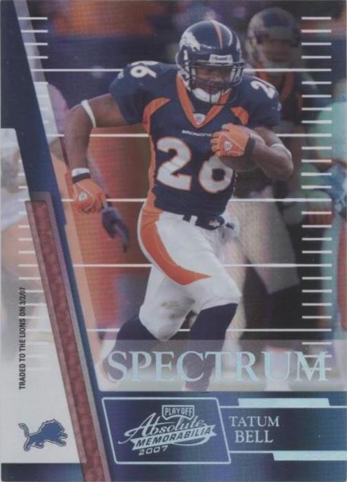 2007 Playoff Absolute Memorabilia - Spectrum Silver #32 Tatum Bell /100 ...