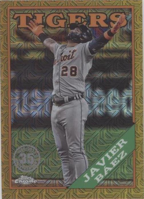 2023 Topps Series 1 - 1988 Topps Chrome Silver Pack Javier Báez #T88C-70 Gold Refractor /50 for ...