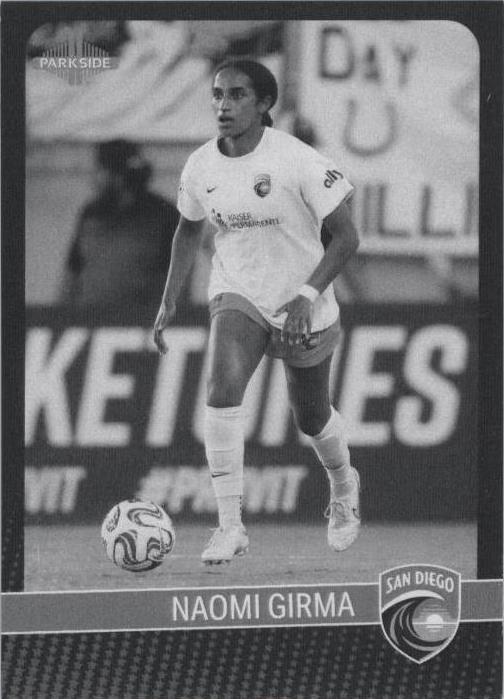 2023 Parkside NWSL Vol. 2 - Stars of the Nwsl Naomi Girma #8 Black & White for sale online | eBay