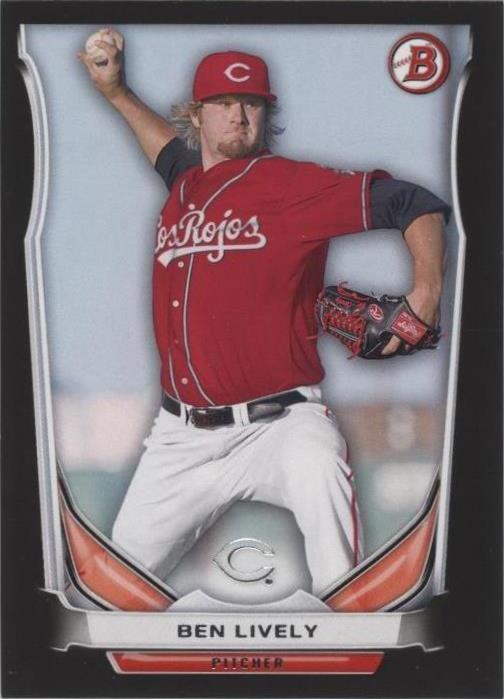 2014 Bowman Draft - Top Prospects Black #TP-43 Ben Lively (RC) for sale ...
