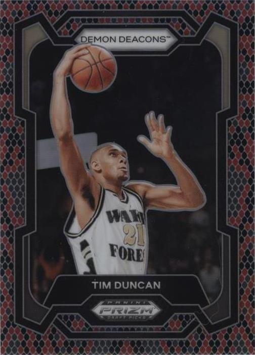 2024 Panini Prizm Draft Picks - Tim Duncan #63 Snakeskin Prizm for sale ...
