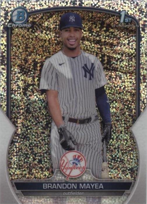 2023 Bowman Chrome - Prospects Speckle Refractor #BCP-188 Brandon Mayea ...