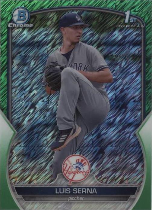 2023 Bowman Chrome - Prospects Green Shimmer Refractor #BCP-168 Luis Serna /99 (RC) for sale ...