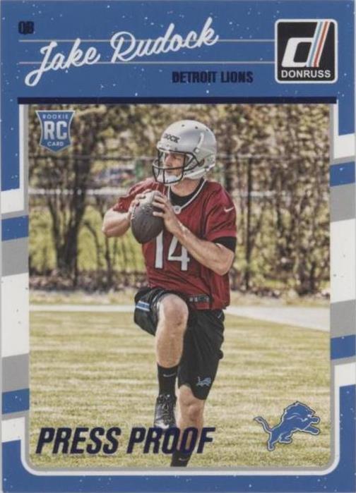 2016 Donruss - Rookies Press Proof Blue #318 Jake Rudock (RC) for sale ...