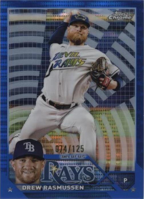 2023 Topps Chrome - Drew Rasmussen #210 Blue Sonar Refractor /125 for ...