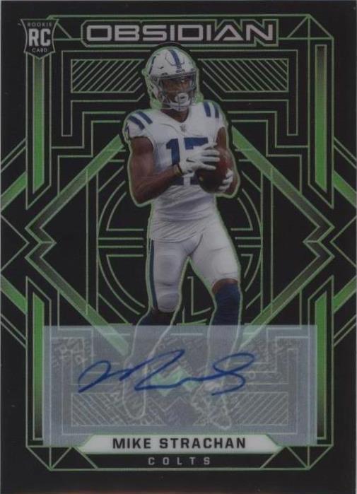 2021 Panini Obsidian - Rookies Mike Strachan #192 Electric Etch Green ...