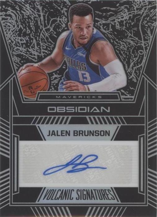 2019-20 Panini Obsidian - Volcanic Signatures #VS-JBR Jalen Brunson /99 ...