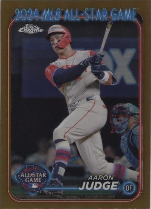 2024 Topps Chrome Update Series - 2024 All-Star Game Aaron Judge #ASGC-6 Gold Refractor /50 for ...