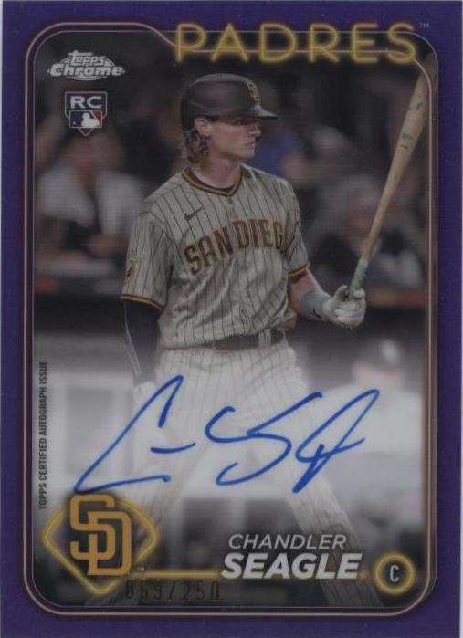 2024 Topps Chrome - Rookie Autographs Chandler Seagle #RA-CHS Purple ...
