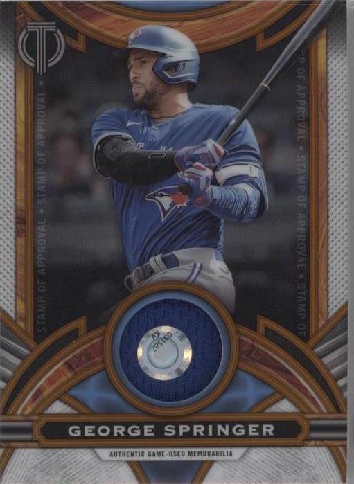 2023 Topps Tribute - Stamp of Approval Relics George Springer #SOA-GSP ...
