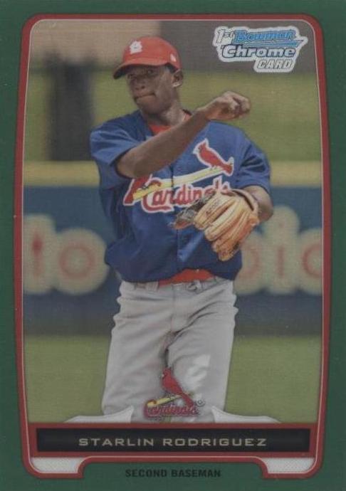 2012 Bowman Chrome - Prospects Starlin Rodriguez #BCP135 Green ...