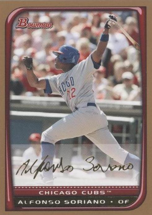 2008 Bowman - Alfonso Soriano #75 Gold for sale online | eBay