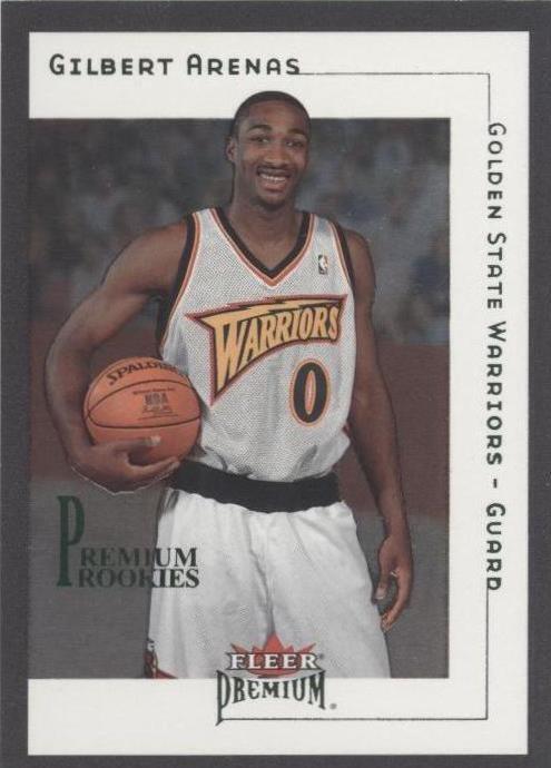 2001-02 Fleer Premium - Premium Rookie Gilbert Arenas #154 /1500 (RC ...
