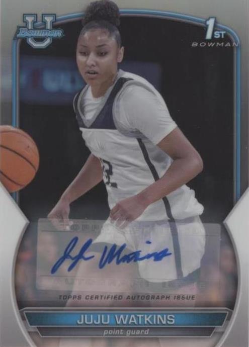 2022-23 Bowman University Chrome - Chrome Prospect Autographs Refractor #43 JuJu Watkins /499 ...