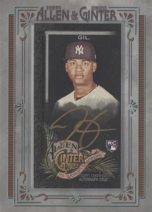 2022 Topps Allen & Ginter X - Framed Mini Baseball Autographs Luis Gil ...