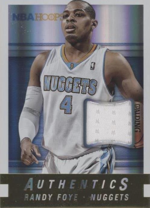 2014-15 NBA Hoops - Authentics Memorabilia Randy Foye #13 (MEM) for ...