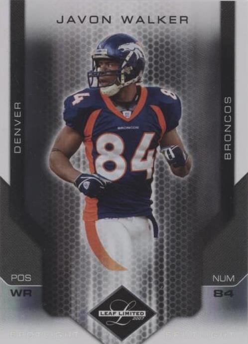 2007 Leaf Limited - Spotlight Silver #31 Javon Walker /20 for sale online | eBay
