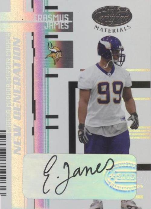 2005 Leaf Certified Materials - New Generation Erasmus James #159 ...