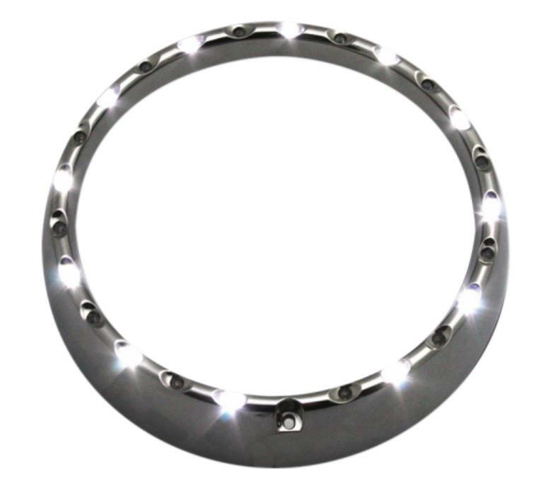 Custom Dynamics - CDTB-7TR-2C - 7in. LED Halo Headlight Trim Rings with ...
