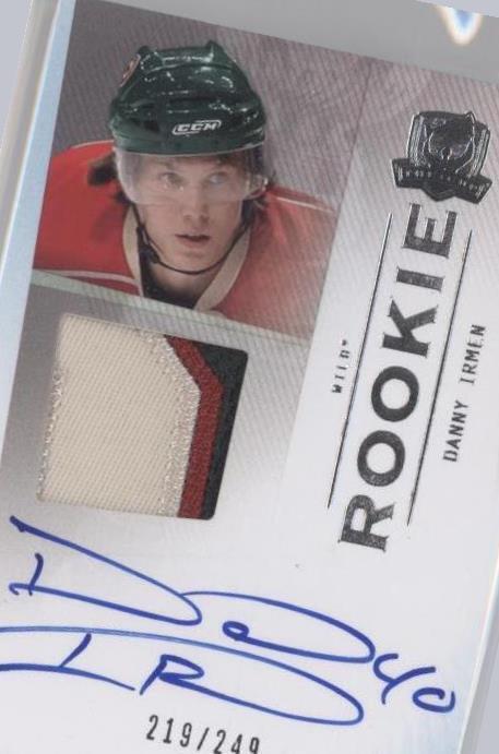 2009-10 Upper Deck The Cup - Autographed Rookie Patch Danny Irmen #177 ...