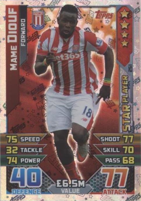 2015-16 Topps Match Attax English Premier League - Star Player #251 ...