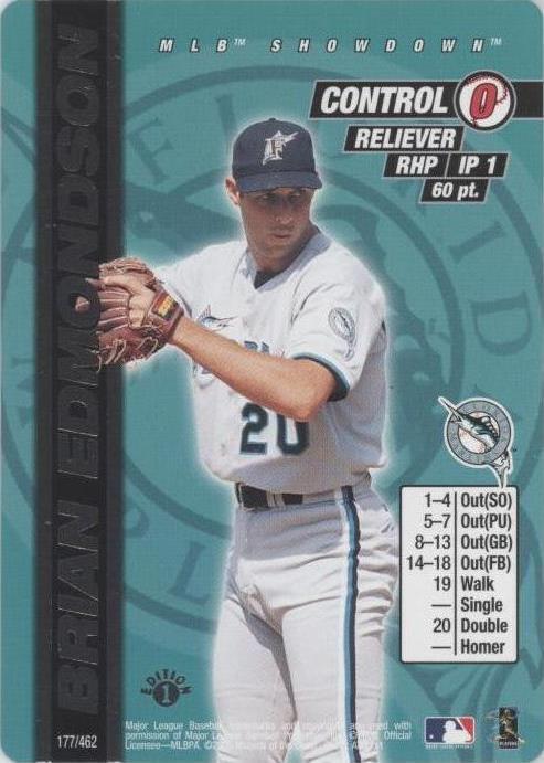 2000 MLB Showdown - Brian Edmondson #177 1st Edition for sale online | eBay