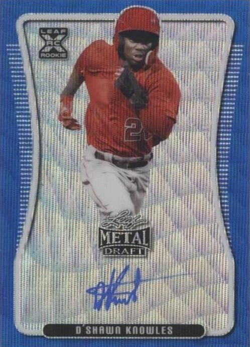 2020 Leaf Metal Draft - D'Shawn Knowles #BA-DSK Blue Wave /20 (AU, RC ...