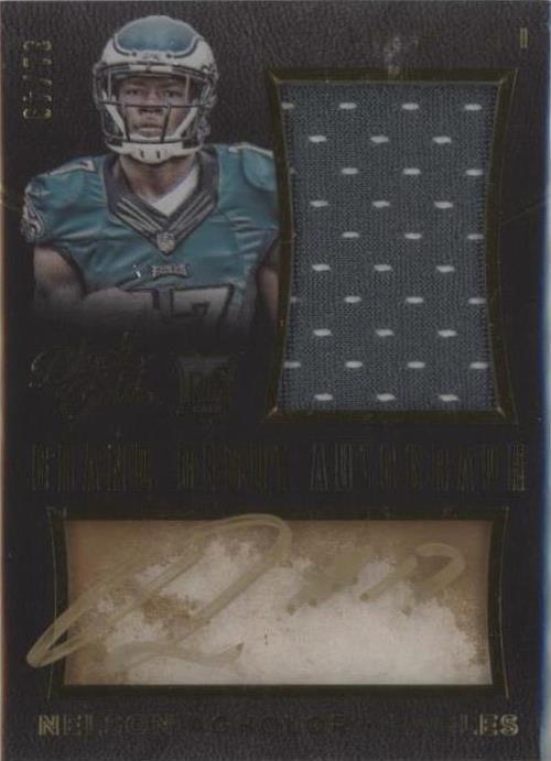 2015 Panini Black Gold - Grand Debut Autograph Jerseys Nelson Agholor # ...