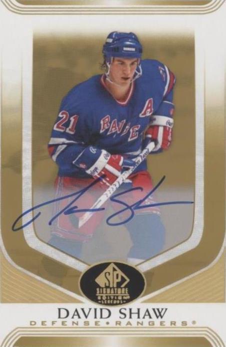 2020-21 Upper Deck SP Signature Edition Legends - David Shaw #150 Gold ...