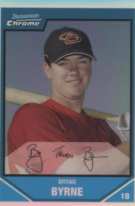 2007 Bowman Chrome - Prospects Refractor #BC131 Bryan Byrne /500 (RC ...
