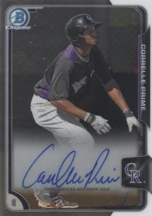 2015 Bowman Chrome - Prospects Autographs Correlle Prime #BCAP-CPR (AU ...