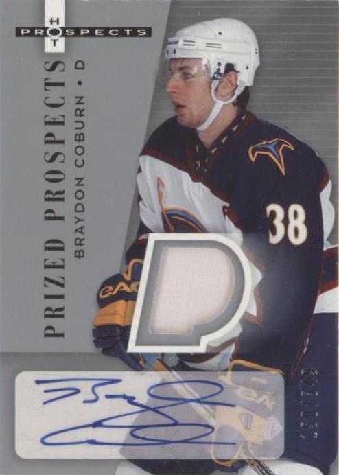 2005-06 Fleer Hot Prospects - Prized Prospects Braydon Coburn #219 /349 ...