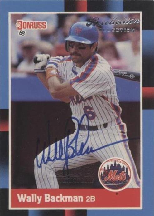 2002 Donruss - Recollection Collection Autograph Buybacks Wally Backman ...