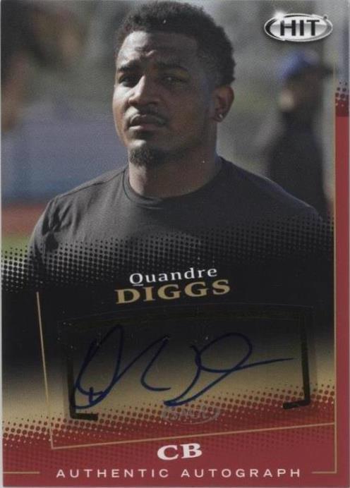 2015 Sage Hit - Autographs Quandre Diggs #A56 Red (AU, RC) for sale ...