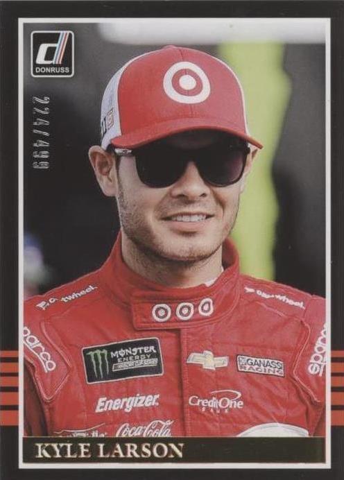 2018 Panini Donruss NASCAR - Retro 1985 Kyle Larson #137 Gold Foil /499 ...