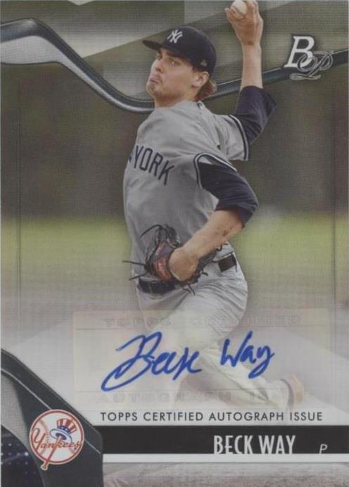 2021 Bowman Platinum - Top Prospects Beck Way #TOP-18 Autographs (AU ...