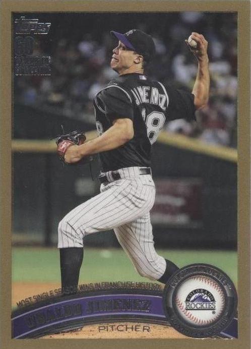 2011 Topps - Checklist Ubaldo Jimenez #141 Gold /2011 for sale online ...