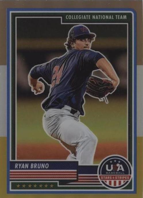 2023 Panini USA Baseball Stars & Stripes - Ryan Bruno #63 Bronze Silver ...