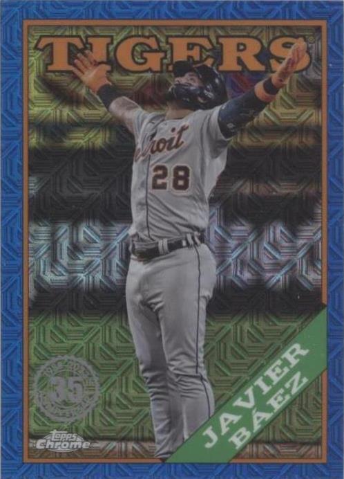 2023 Topps Series 1 - 1988 Topps Chrome Silver Pack Javier Báez #T88C-70 Blue Refractor /150 for ...